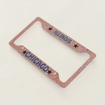 Chicago Custom License Plate Frame | Zazzle