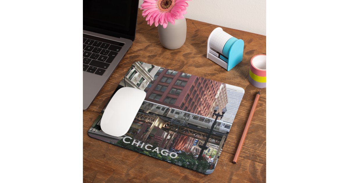 Chicago Elevated Loop Train Mouse Pad | Zazzle