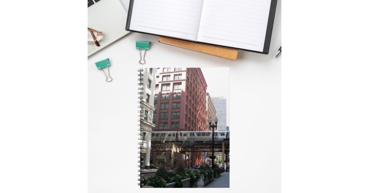 Chicago Elevated Loop Train Notebook | Zazzle