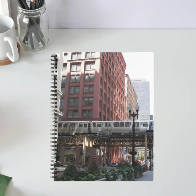 Chicago Elevated Loop Train Notebook | Zazzle