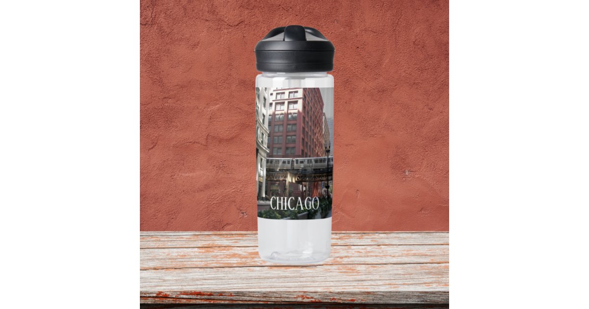 Chicago Elevated Loop Train Water Bottle | Zazzle