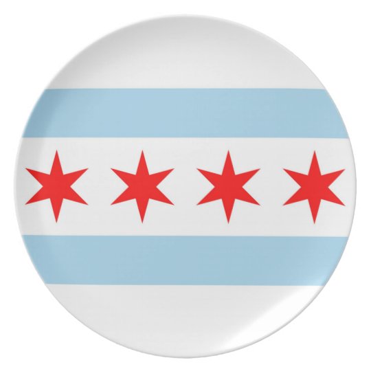 Chicago Flag, Illinois State Plate | Zazzle.com