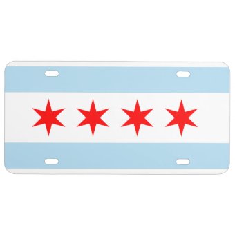 Chicago Flag License Plate | Zazzle