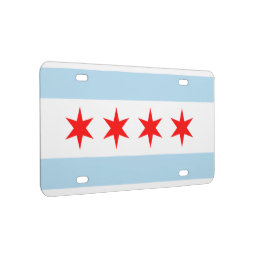 Chicago Flag License Plate | Zazzle