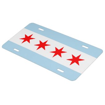 Chicago Flag License Plate | Zazzle