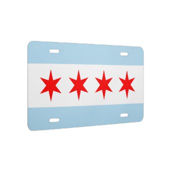 Chicago Flag License Plate | Zazzle