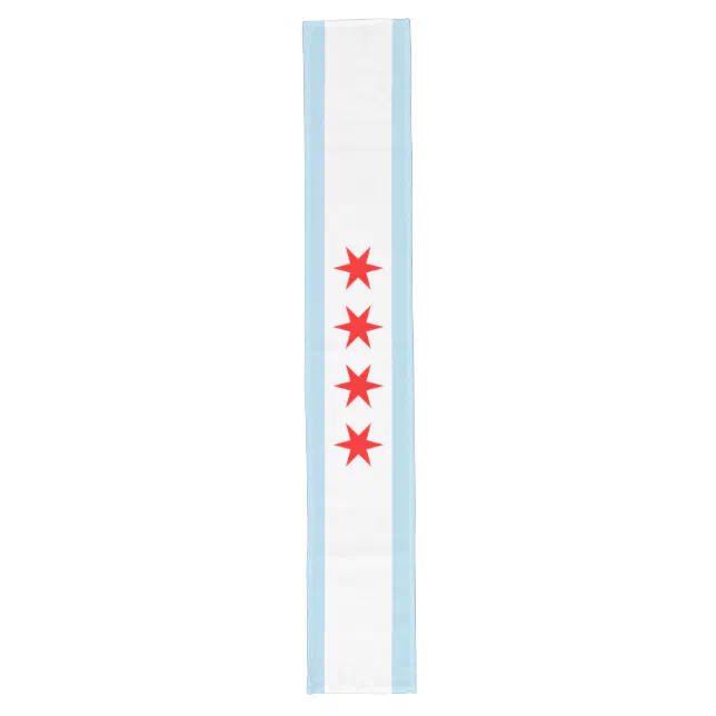Chicago Flag Long Table Runner | Zazzle