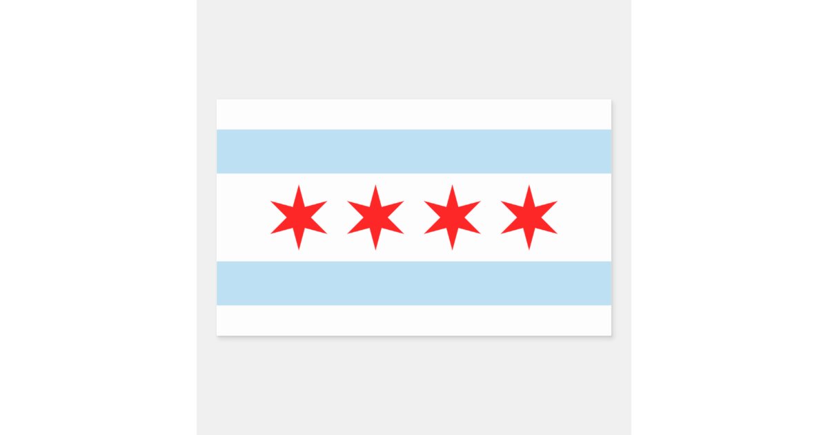 Chicago Flag Stickers | Zazzle