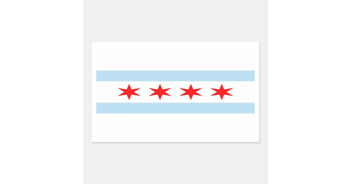 Chicago Flag Stickers | Zazzle