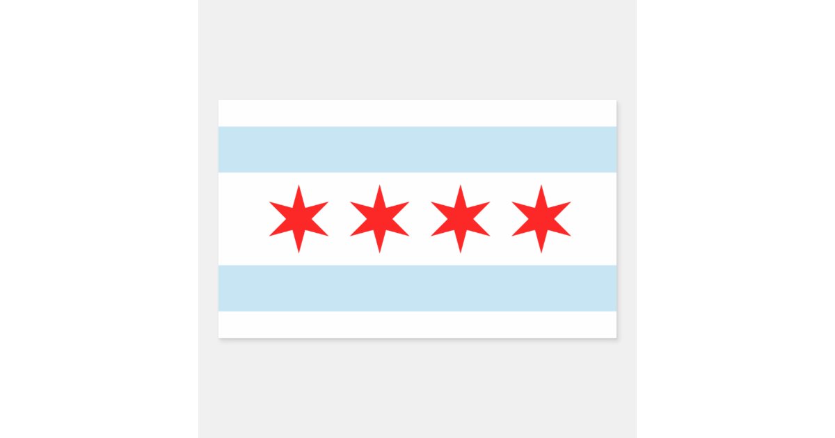 Chicago Flag Stickers | Zazzle