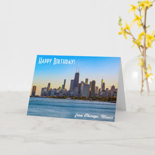 Chicago Happy Birthday Card | Zazzle