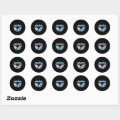 Chicago House Music Vinyl Dj Raver Flag Skyline Classic Round Sticker ...