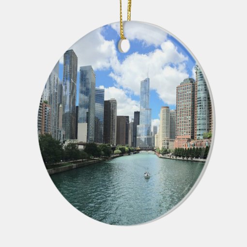 Chicago, Illinois Christmas Keepsake Souvenir Ceramic Ornament | Zazzle