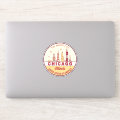 Chicago Illinois City Skyline Emblem Sticker | Zazzle