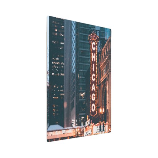Chicago Illinois Neon Sign At Night | Zazzle