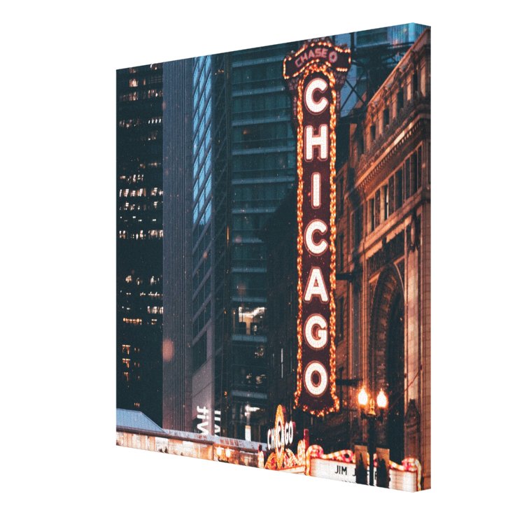 Chicago Illinois Neon Sign At Night | Zazzle