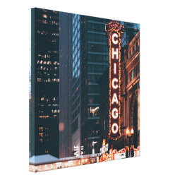 Chicago Illinois Neon Sign At Night | Zazzle