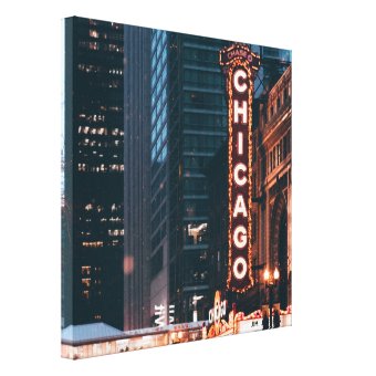 Chicago Illinois Neon Sign At Night | Zazzle
