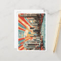 Chicago Illinois Pop Art Travel Illustration Postcard | Zazzle