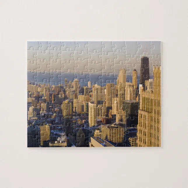 Chicago, Illinois, Skyline from the Sears Tower Jigsaw Puzzle | Zazzle