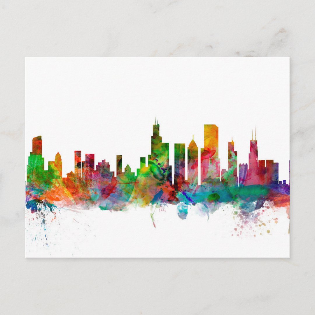 Chicago Illinois Skyline Postcard | Zazzle