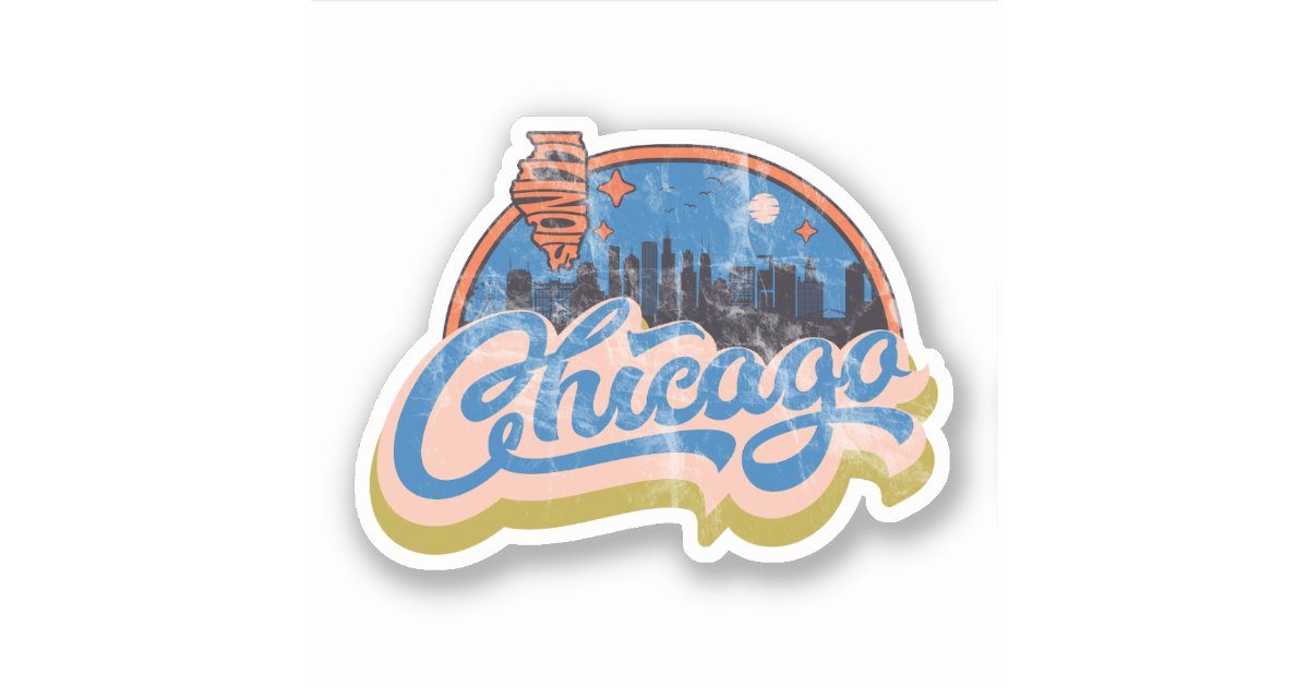 Chicago, Illinois Sticker | Zazzle