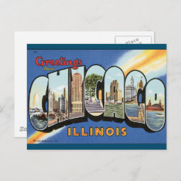 Chicago Illinois Vintage Postcard | Zazzle