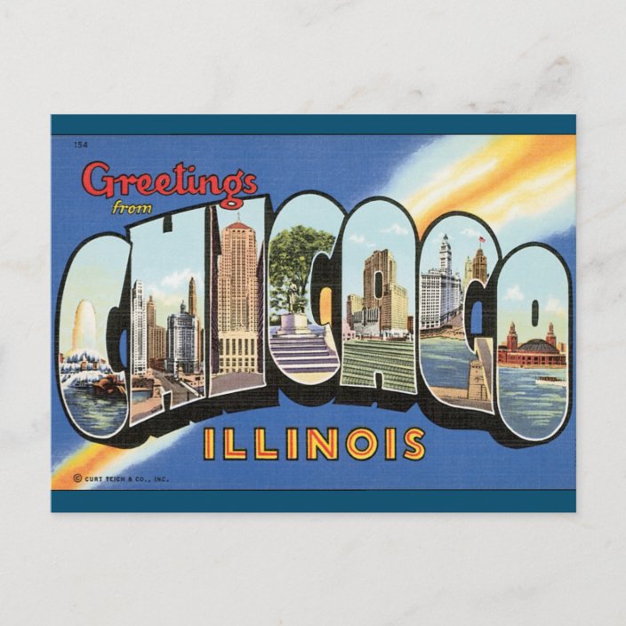 Chicago Illinois Vintage Postcard | Zazzle