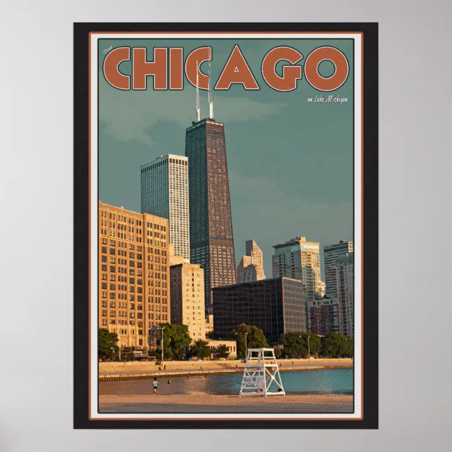 Chicago - John Hancock Center Poster | Zazzle