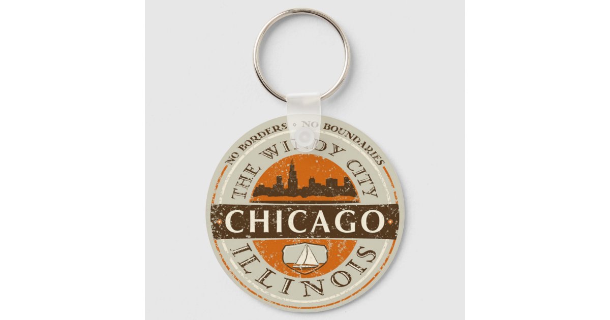 Chicago Keychain | Zazzle
