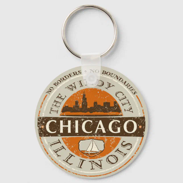Chicago Keychain | Zazzle