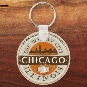 Chicago Keychain | Zazzle