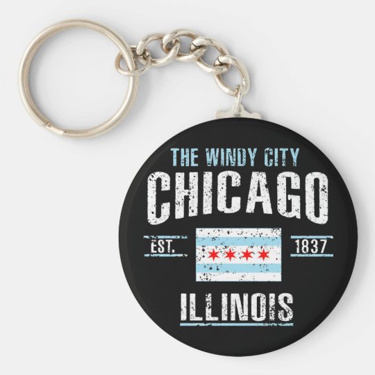 Chicago Keychain | Zazzle.com