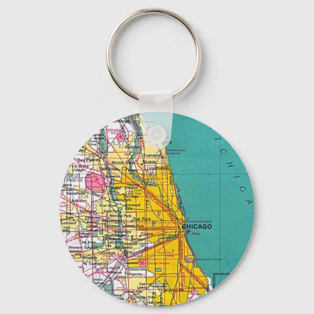 Chicago Keychain | Zazzle