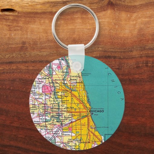 Chicago Keychain | Zazzle