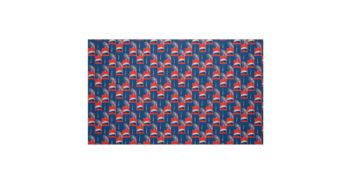 Chicago Landmarks Fabric | Zazzle