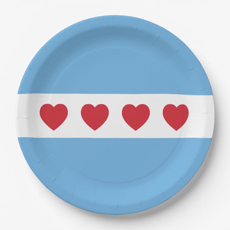 Chicago Love | Paper Plates | Zazzle