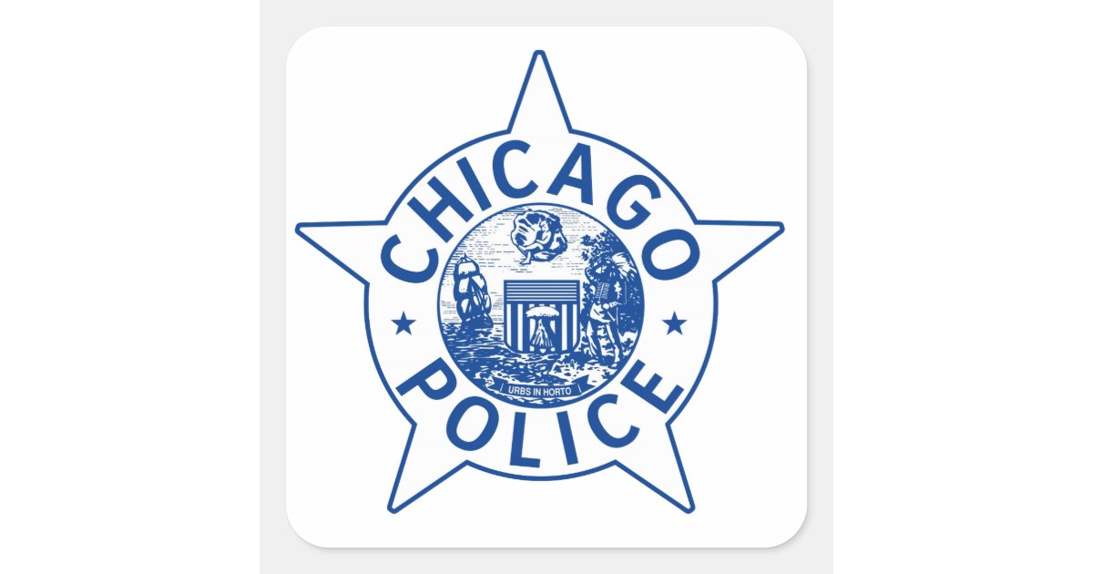 Chicago Police (VINTAGE) Square Sticker | Zazzle