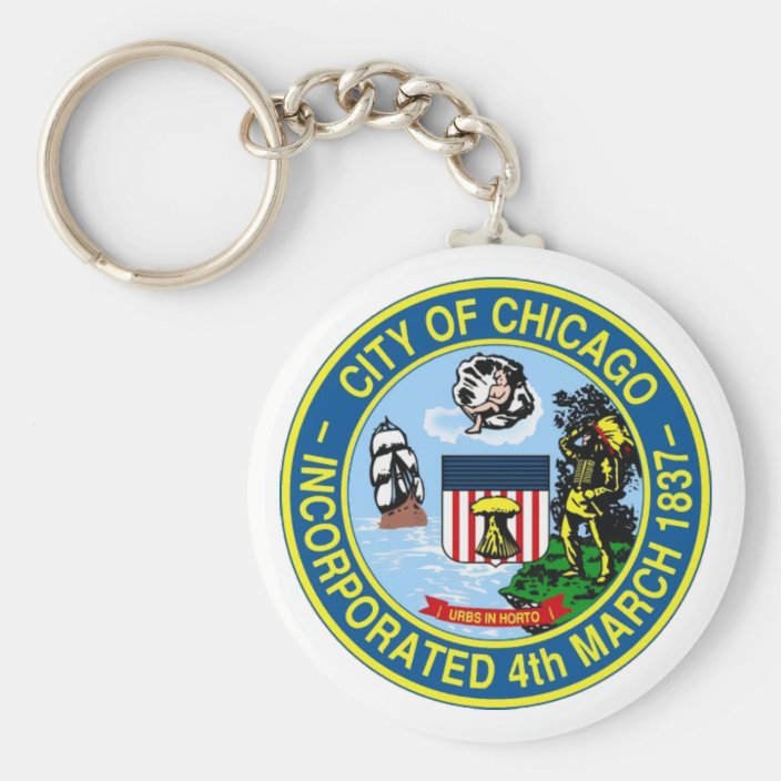 Chicago Seal Keychain | Zazzle.com