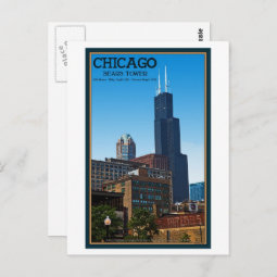 Chicago - Sears Tower Postcard | Zazzle