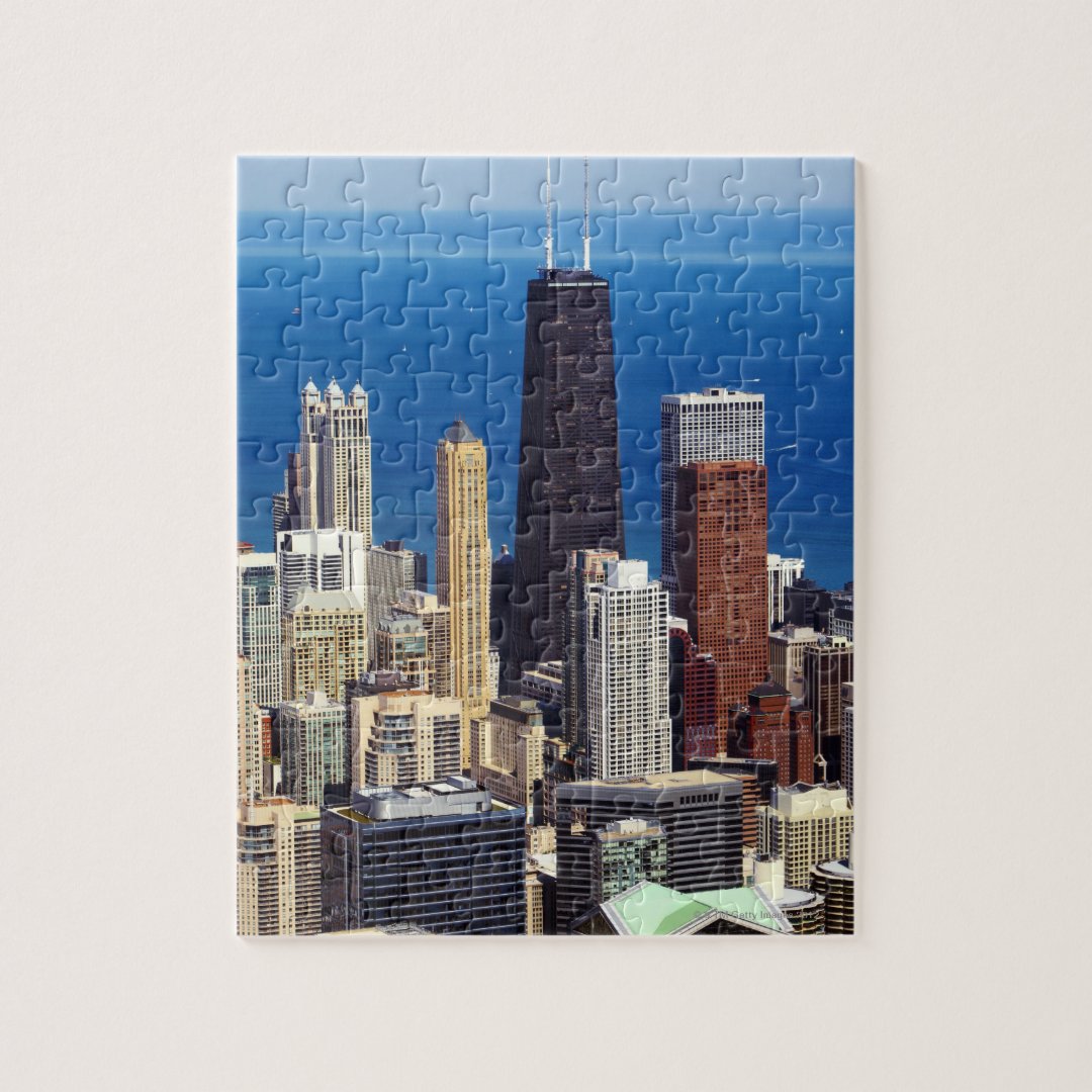 Chicago Skyline and landmarks Jigsaw Puzzle | Zazzle