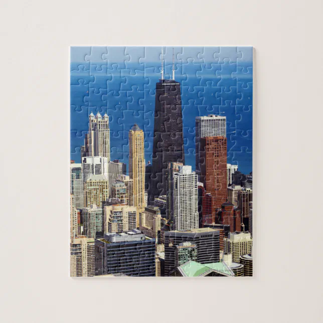 Chicago Skyline and landmarks Jigsaw Puzzle | Zazzle