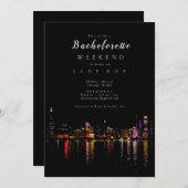 Chicago Skyline Bachelorette Party Invitation | Zazzle