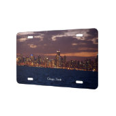 Chicago skyline license plate | Zazzle