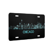 Chicago Skyline License Plate | Zazzle