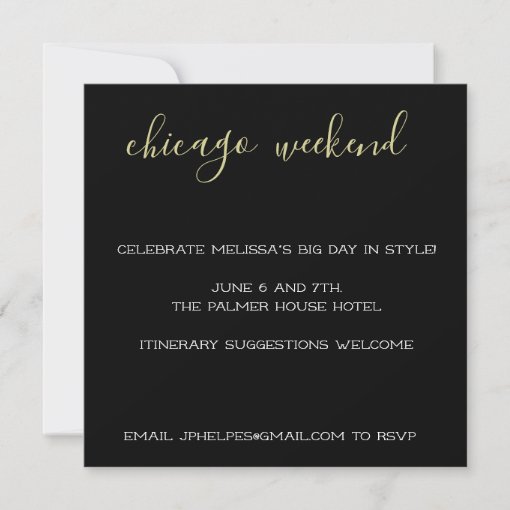Chicago Skyline Party Invitation | Zazzle