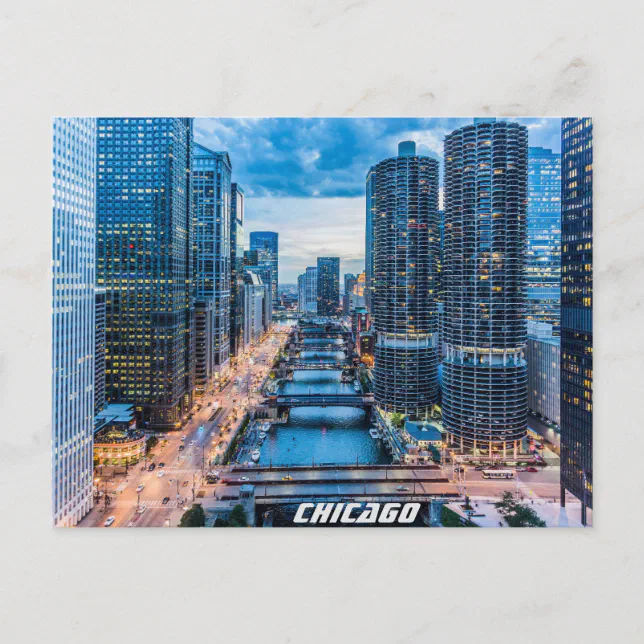 Chicago Skyline Postcard | Zazzle