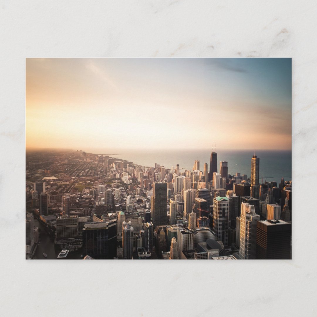 Chicago skyline postcard | Zazzle