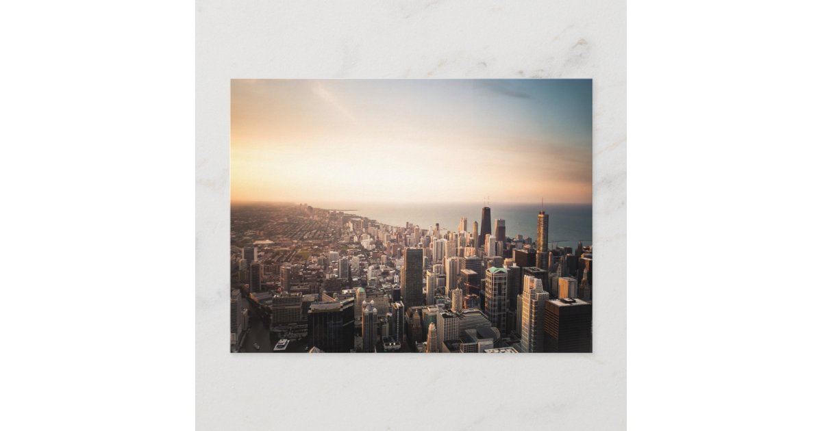 Chicago skyline postcard | Zazzle