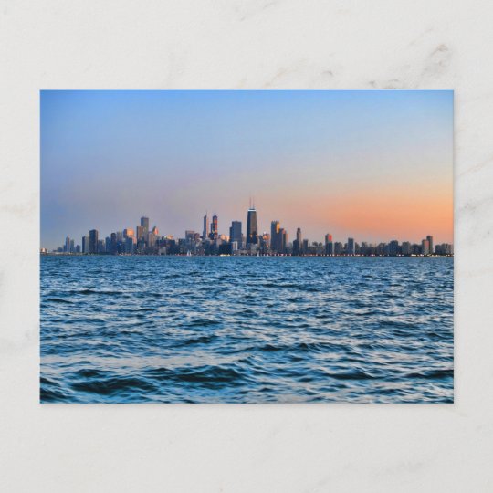 Chicago skyline postcard | Zazzle.com